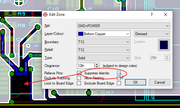 PCB via stitching and shielding - Proteus